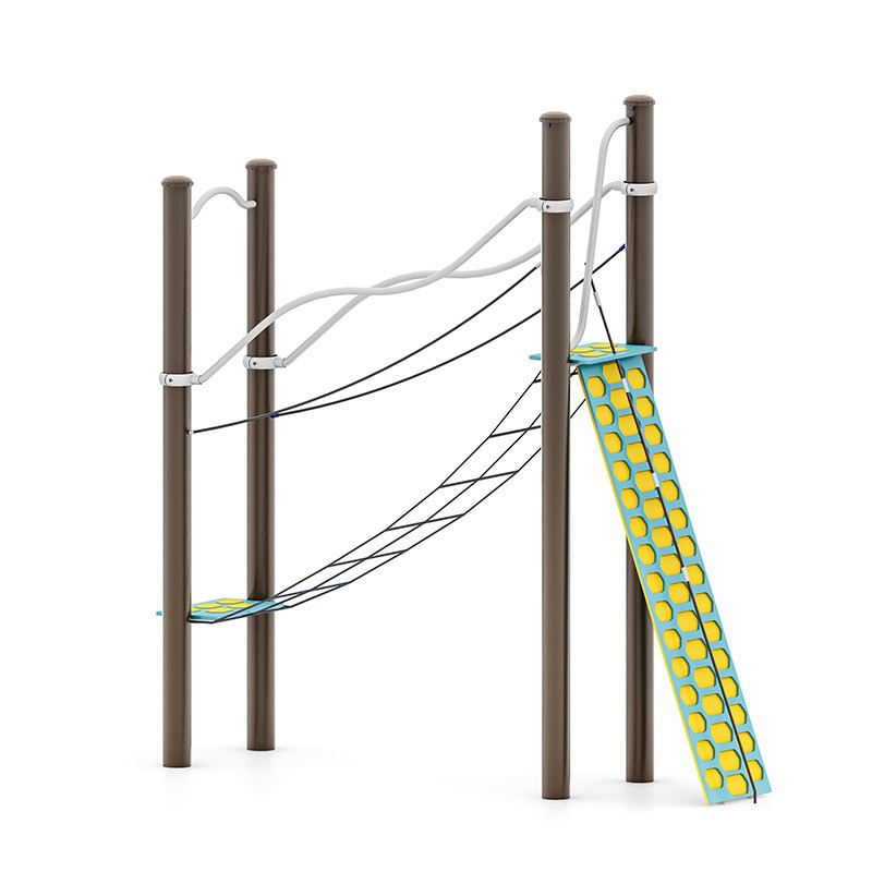 LS-005-Net & Rock Climber-Wisdom Playgrounds | Outdoor Playground Equipment
